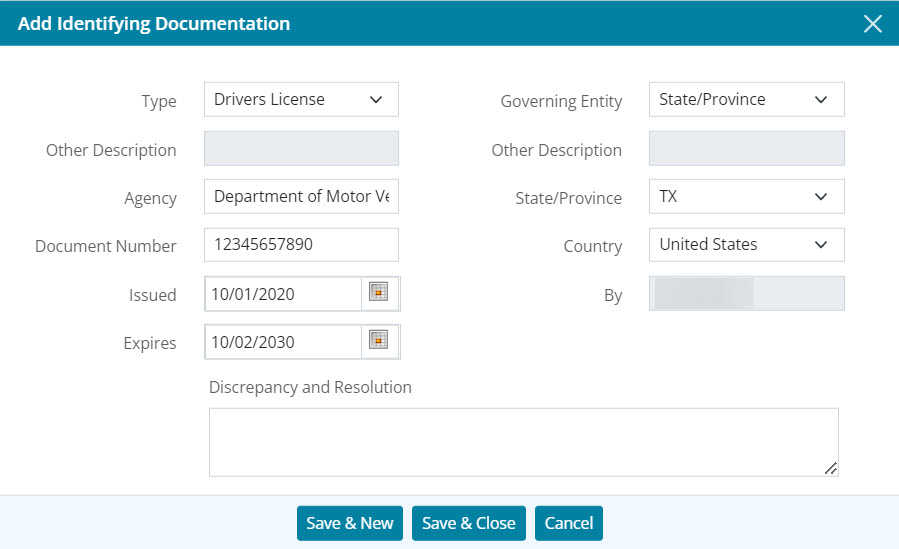 Identifying Documenation