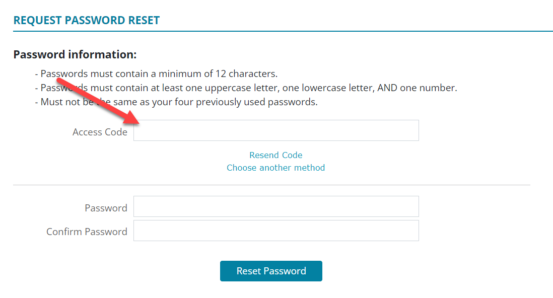 Forgot Password (Request Password Reset)